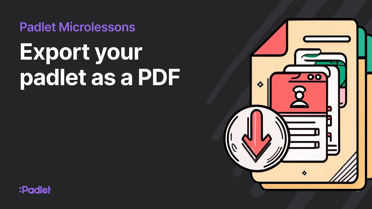 Export your padlet as a PDF