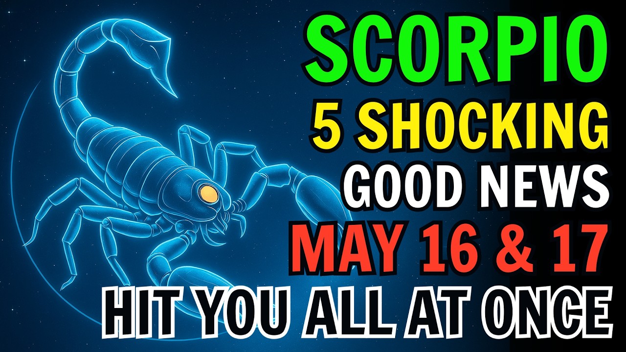 SCORPIO ♏ — MAY 16 & 17 2026: THE UNIVERSE HAS FINALLY CHOSEN YOU! 5 GOOD NEWS ARRIVE ALL AT ONCE ✨