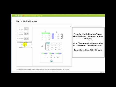Animation: Matrix Multiplication | Math Help from Arithmetic through ...
