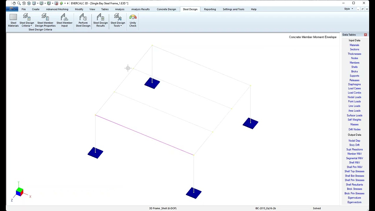 3D - Steel Beam Design