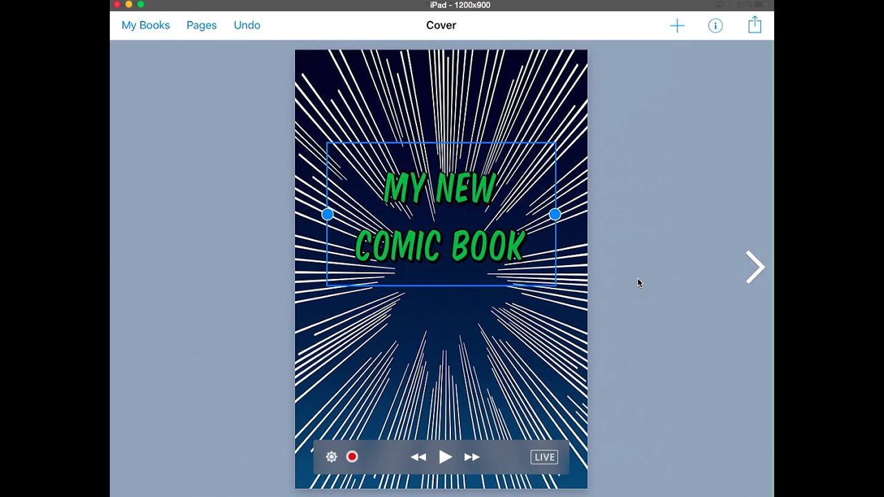 Book Creator Comic Template Basics