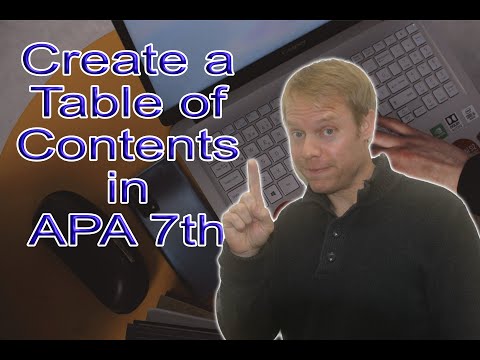 Creating a Table of Contents and Formatting in APA 7th Edition | Microsoft Word Tutorial