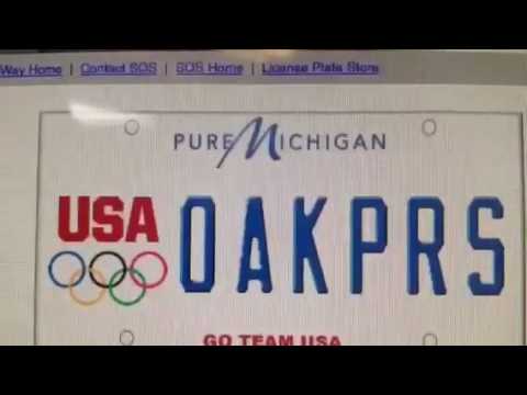 Michigan specialty license plates by sales rank from MI SOS.