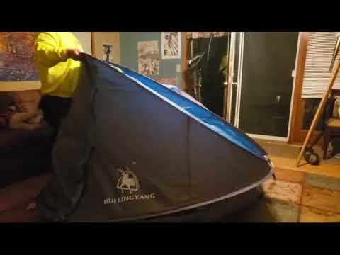 Review HUI LINGYANG 6 Person Easy Pop Up Tent-Automatic Setup,Waterproof, Double Layer - Instant Fam