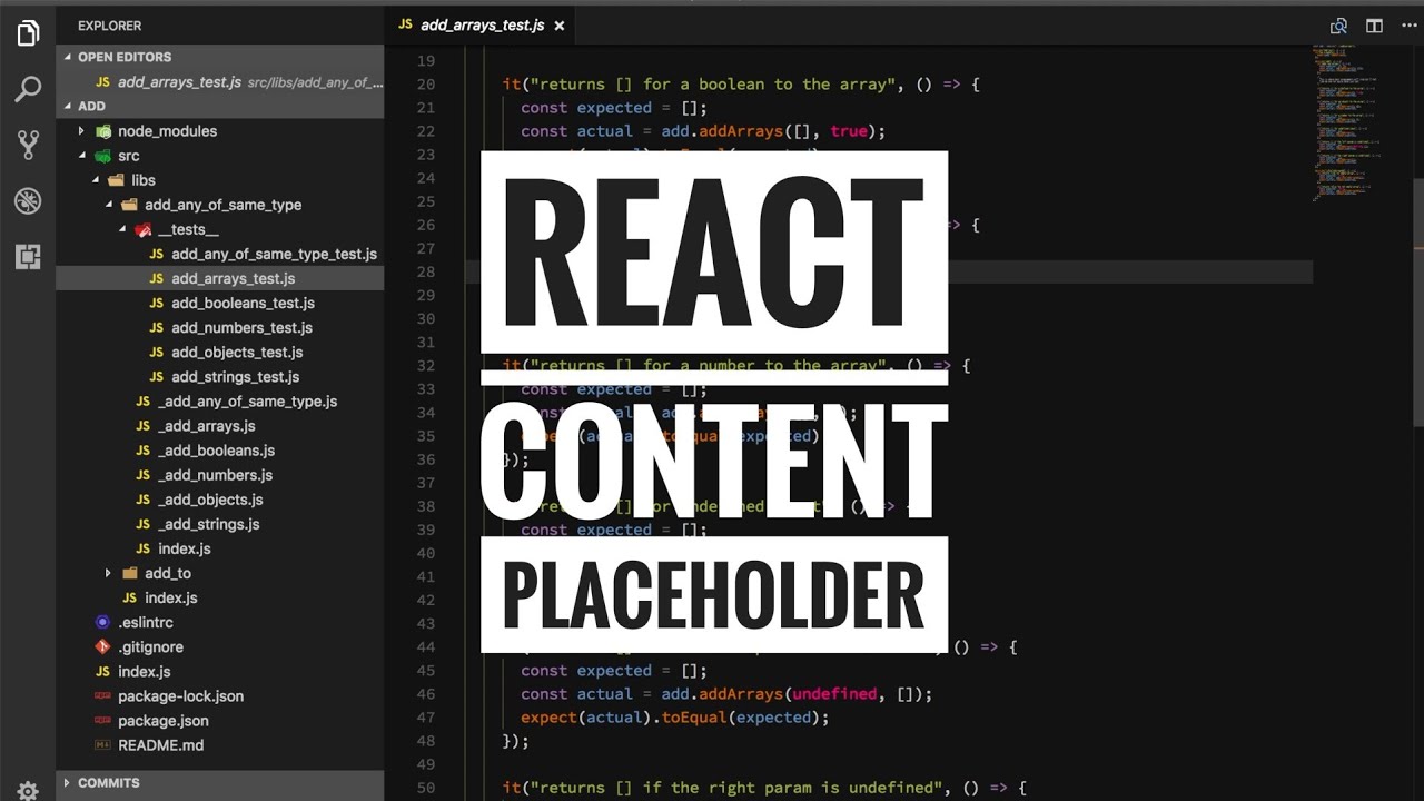 React content placeholder