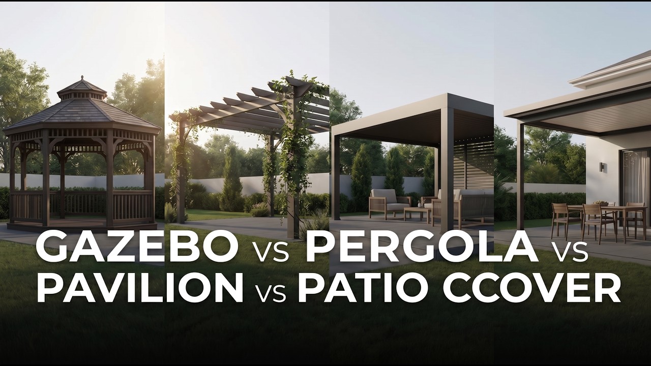 Gazebo vs Pergola vs Pavilion vs Patio Cover: An Expert Guide