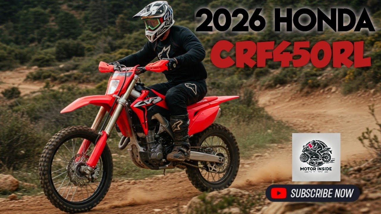 2026 Honda CRF450RL Review – The Ultimate Street-Legal Dirt Bike! #bike #adventure #dirtbike #honda 