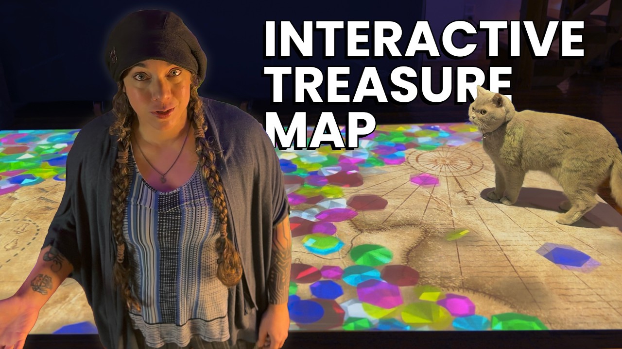 Make an interactive 3D pirate treasure map floor!