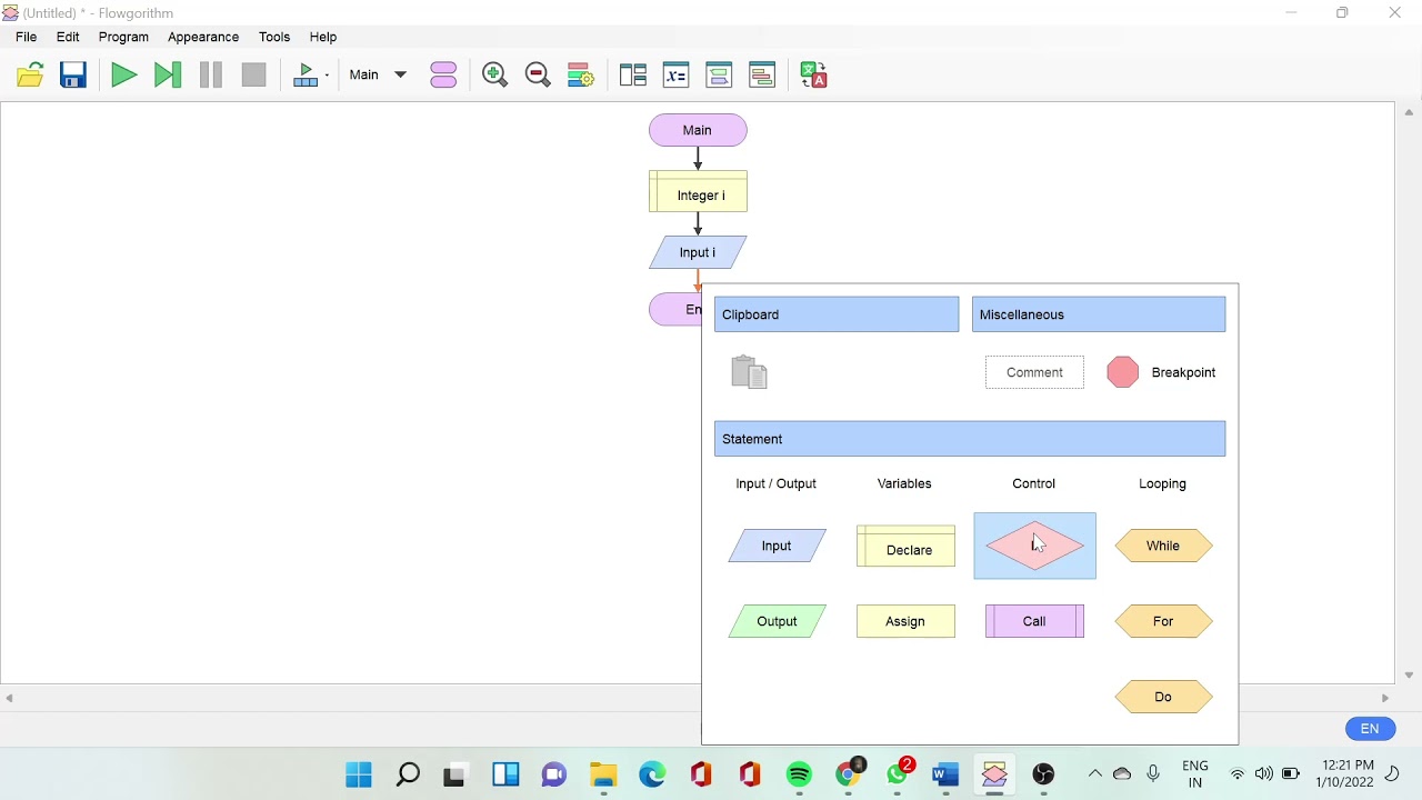TUTOR MEMBUAT FLOWCHART MENGGUNAKAN APK FLOWGORITHM