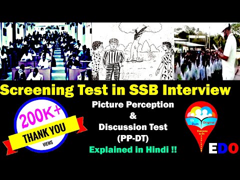 PPDT in SSB Interview Video Lecture - Preparation Tips for SSB Interview - CDS