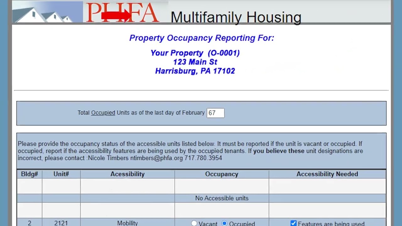 Occupancy Reporting How To Video 04/21/2022