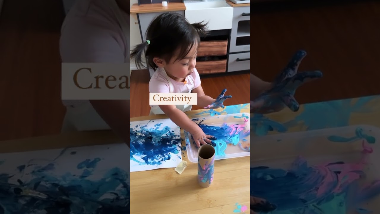 Montessori at Home: Toddler Art  #montessoriathome  #montessorimom #toddleractivity #toddlerart