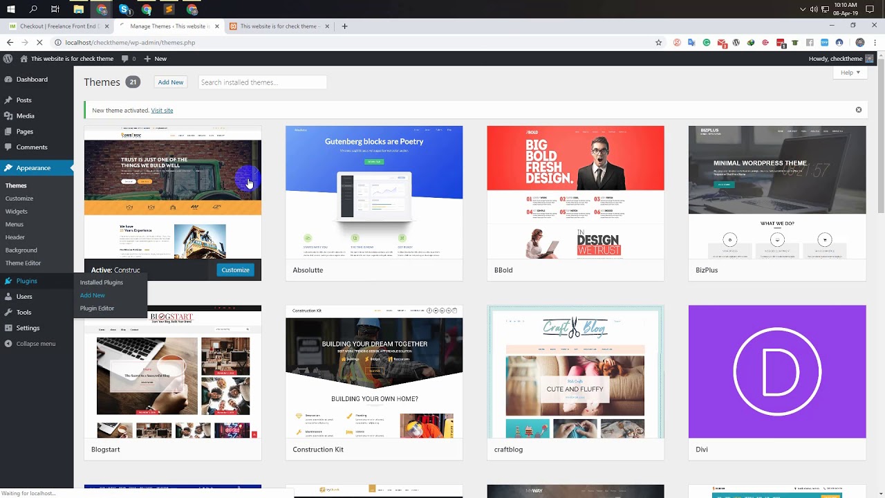 Construction WordPress Theme installs and Demo content setup within 5minute.