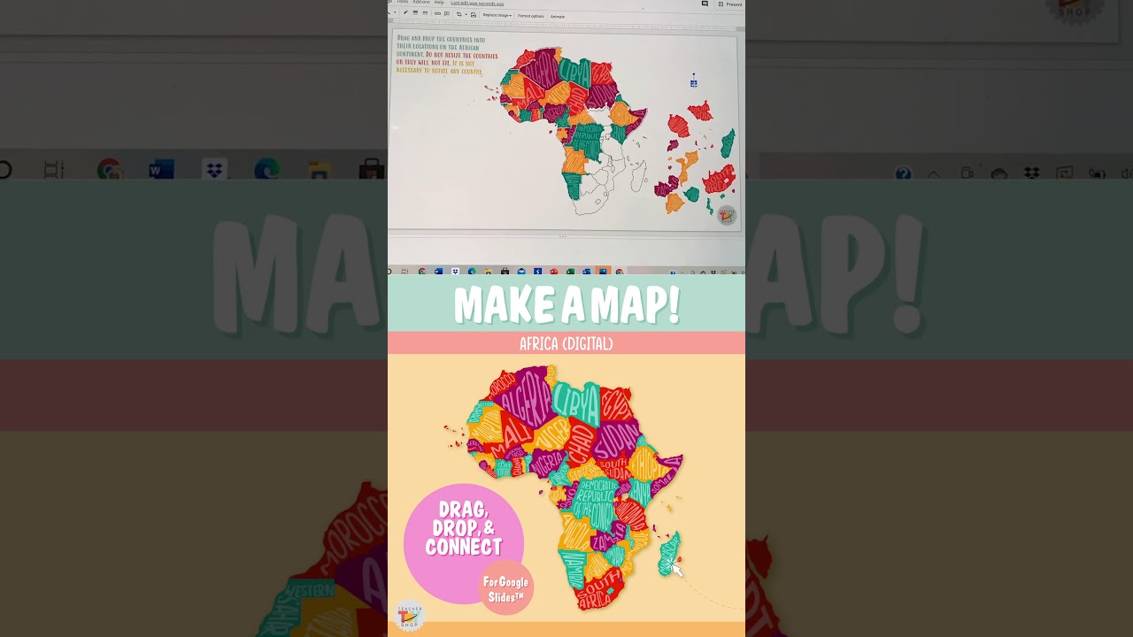 Assemble an Africa Map Digitally!