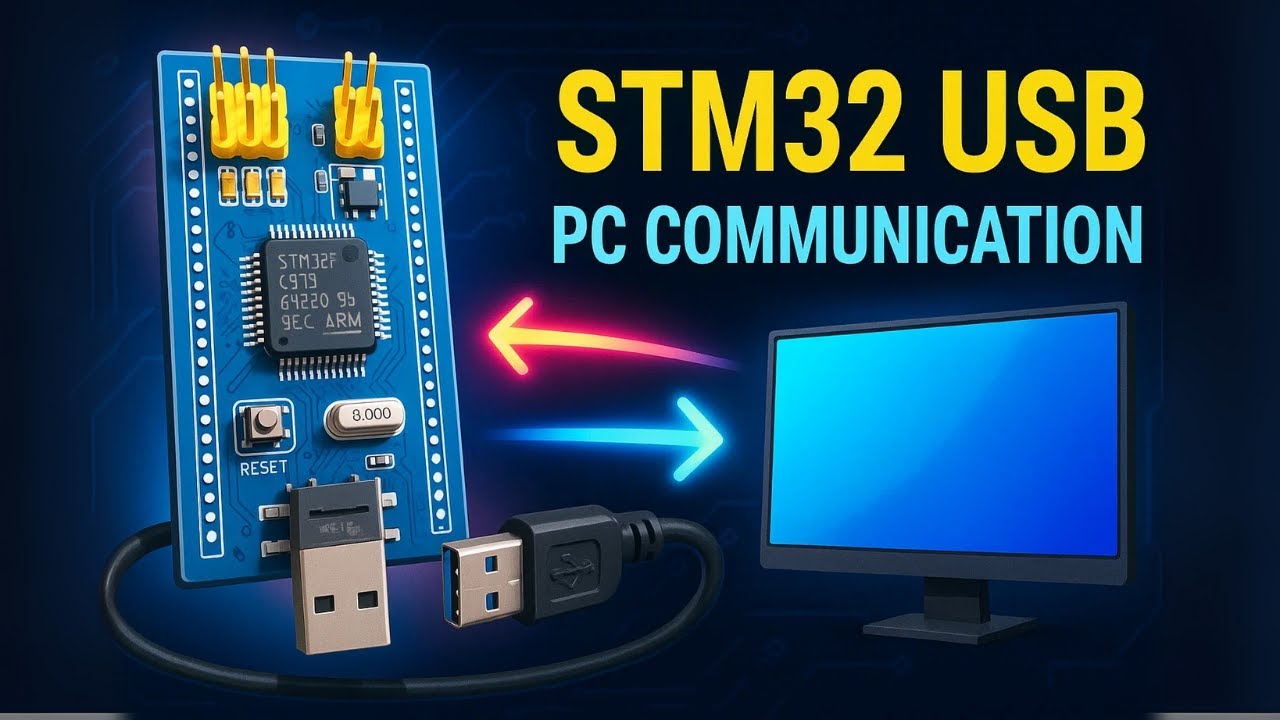 STM32 USB CDC Tutorial: Send & Receive Data via Virtual COM Port (Without UART)