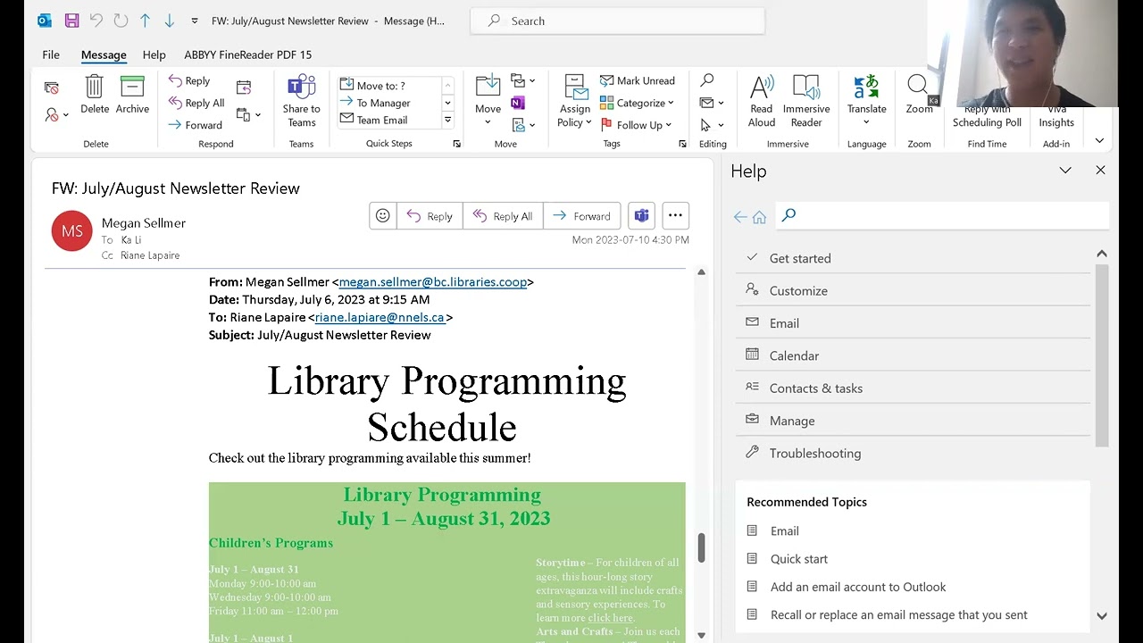 Using Descriptive Links Email Demonstration