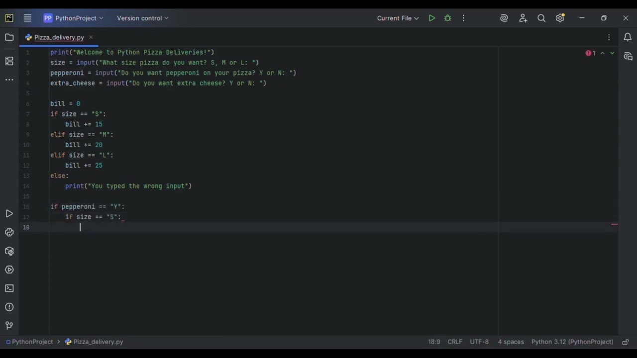 #Python #Pizza #Delivery #Program #Code