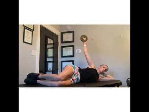 Shoulder horizontal adduction sidelying