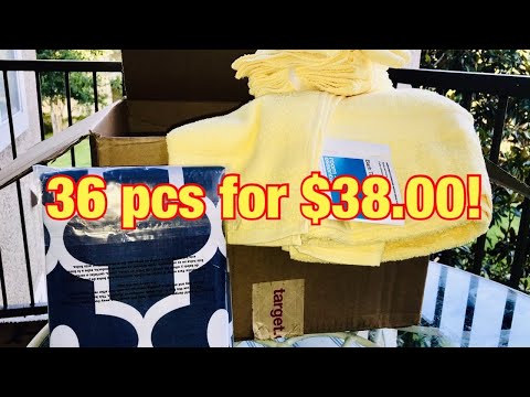 Y’all, I got all new bath linens for $38.00! Target and Amazon Haul!