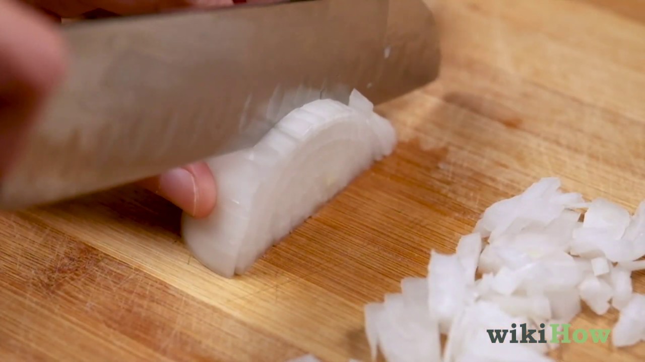 Cómo picar cebolla en cuadros