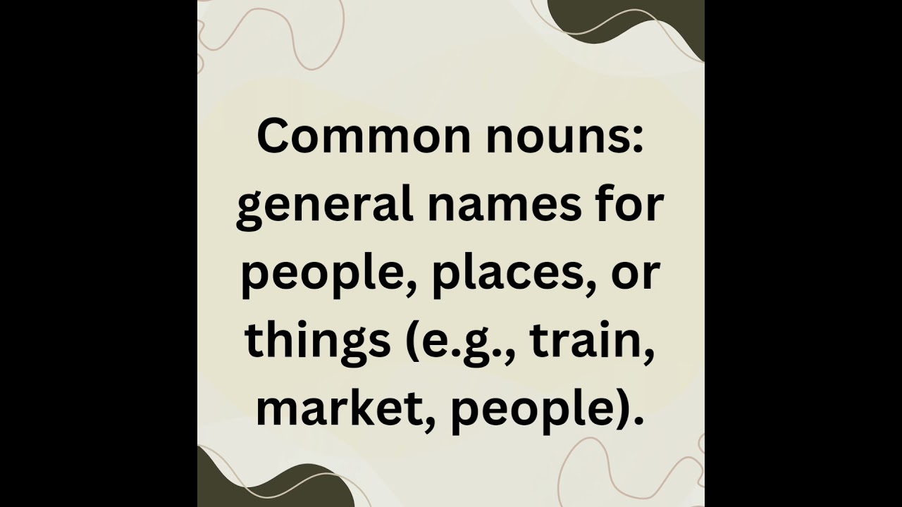 Common Nouns vs. Proper Nouns: Quick Worksheet Guide!