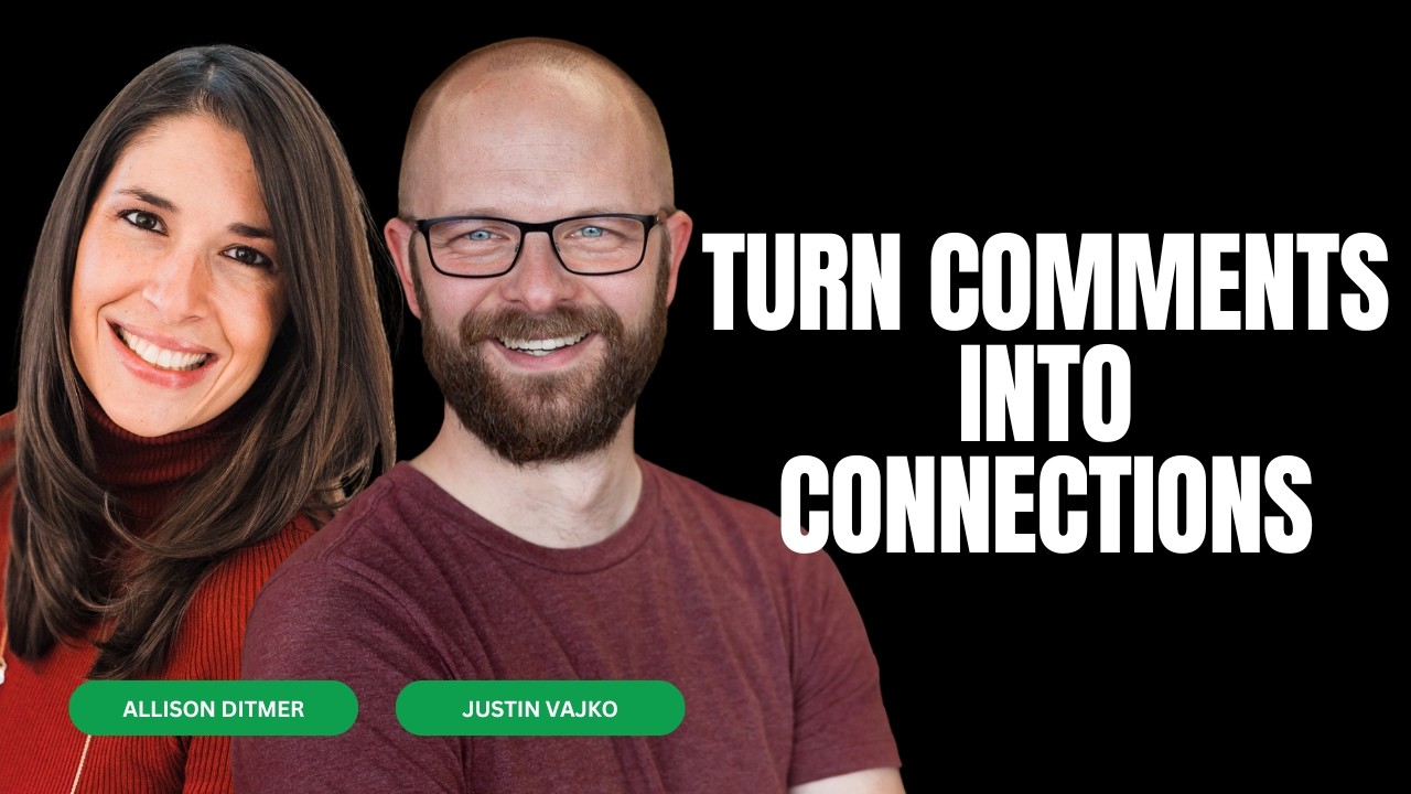 How to Use LinkedIn Engagement to Grow Business | ft. Allison Ditmer | Content Lessons with Justin