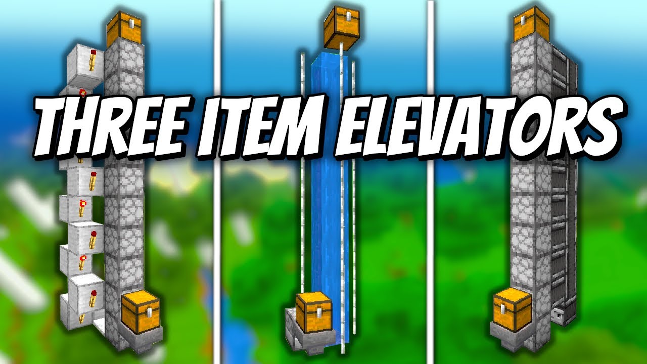 3 Item Elevators - Minecraft Tutorial 1.21+