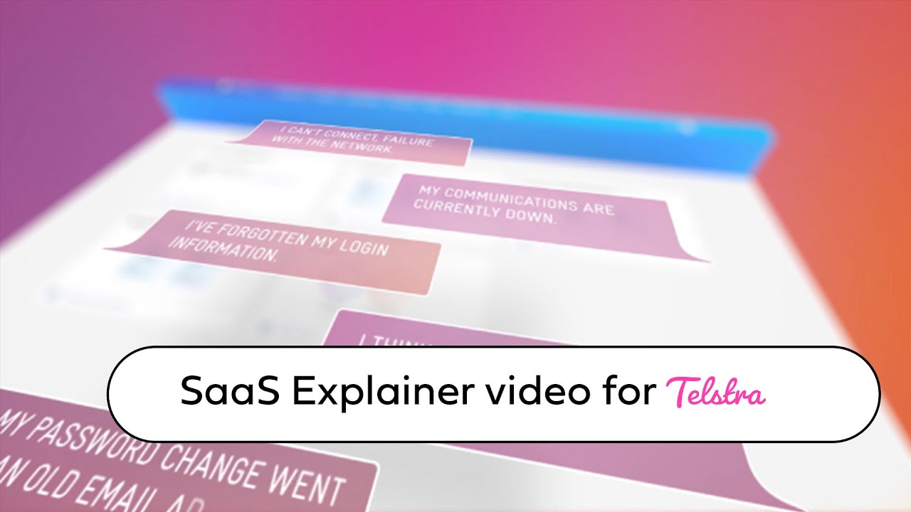 SAAS Explainer Vide | Telstra 'Connect' | Explanimate!