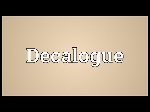 Decalogue Meaning