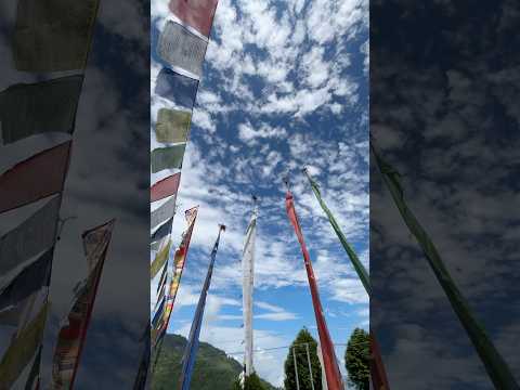 Periodic clouds and prayer flags hits different 🌤️