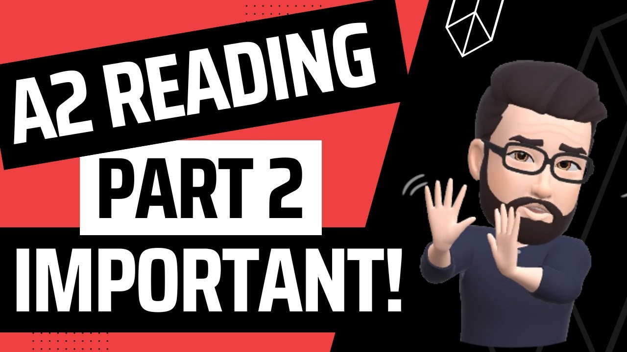 Cambridge Exams | A2 KET Reading Part 2 | 2023 | DO NOT DO THIS! |