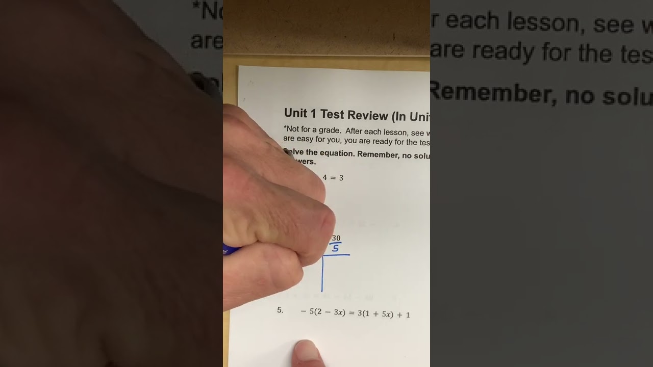 Unit 1 Review In Unit #3