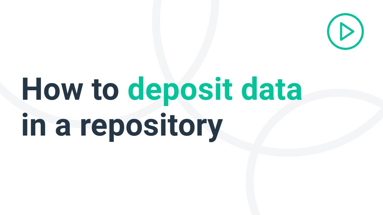 How to deposit your research data in a data repository