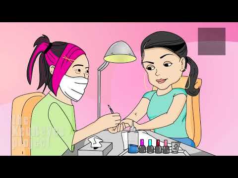 Anjelah Johnson "Nail Salon" Animated Cartoon | Funniest Nail Salon Experience Cartoon