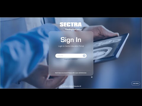Getting started with Sectra Education Portal – Resource Hub