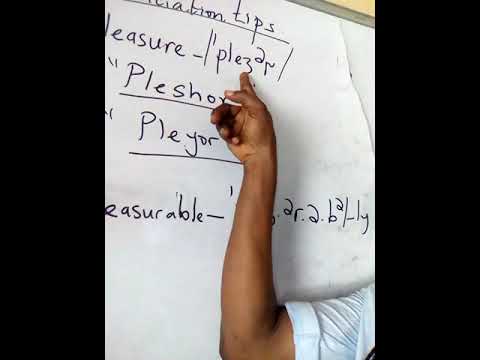PhonateRite with Damilola: Pronouncing “pleasure.”