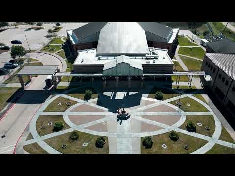 St. Maximilian Kolbe Catholic Community | Elegant Wedding Venue in Houston, TX | Drone Shot