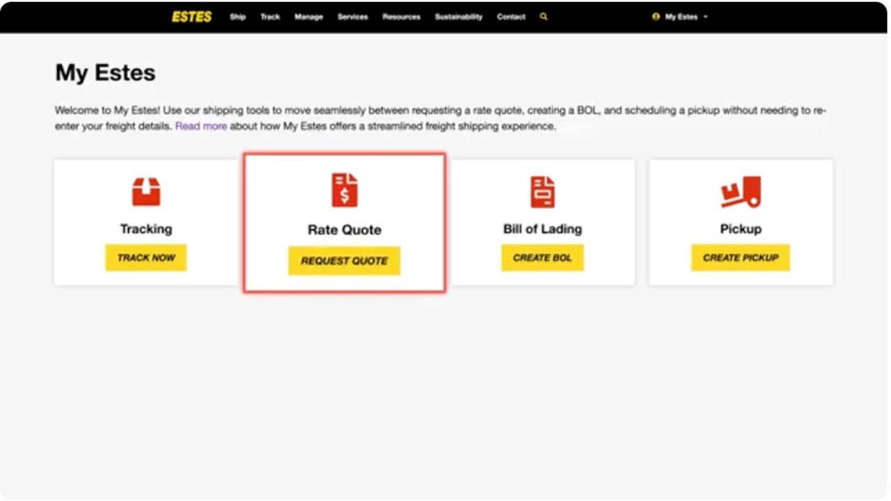 How to Use Estes’ Rate Quote Tool | Get LTL Freight Quotes Fast