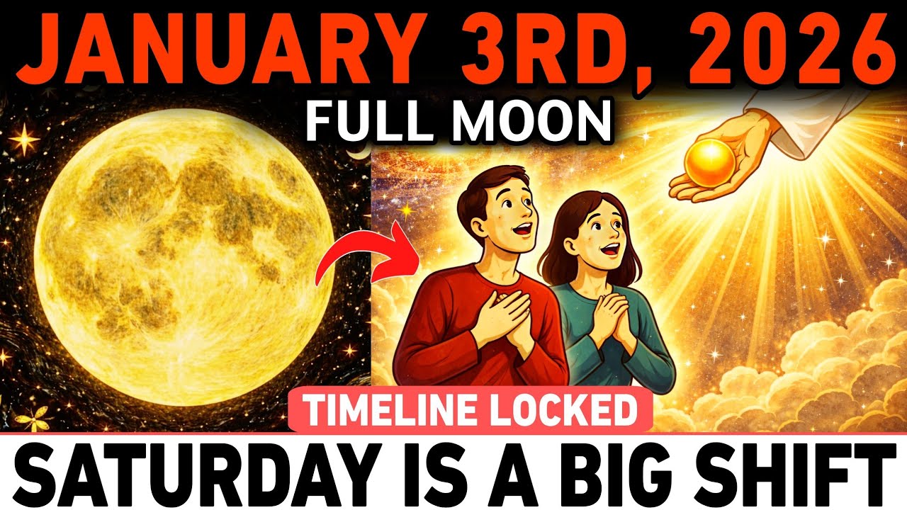 Chosen Ones Only 🌕 The January 3, 2026 Full Moon Locks a New Timeline!