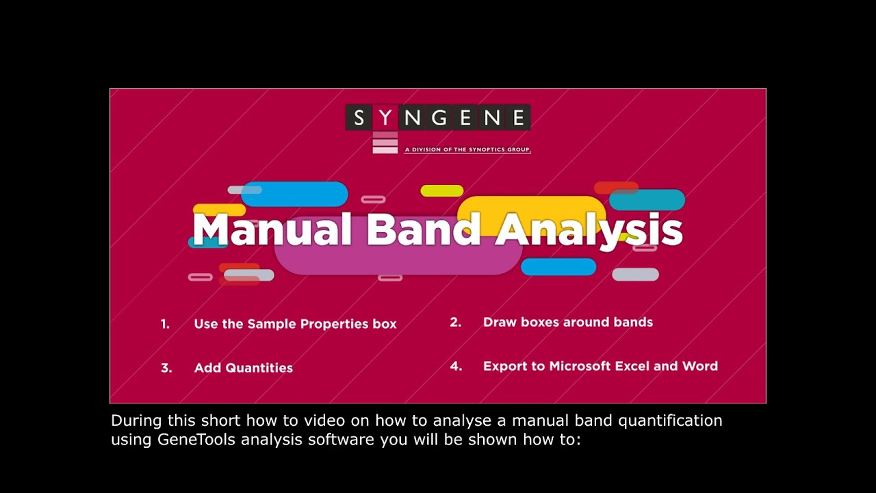 GeneTools 'How To' Video: Manual Band Quantification