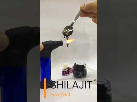 Shilajit Fire Test