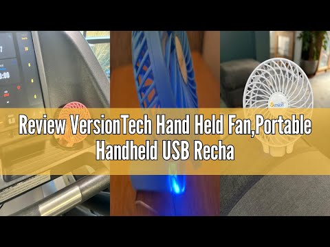 Review VersionTech Hand Held Fan,Portable Handheld USB Rechargeable Fans with 3 Speeds,Battery Opera