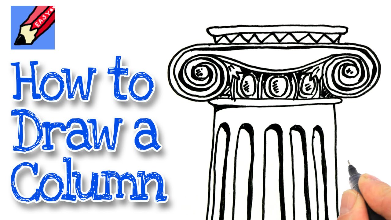 How to draw an Ionic Column Real Easy