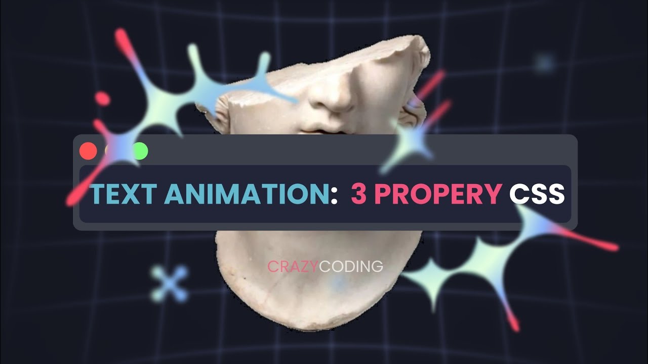 Crazy Text Animation Using Only 3 CSS Properties for Frontend Developers