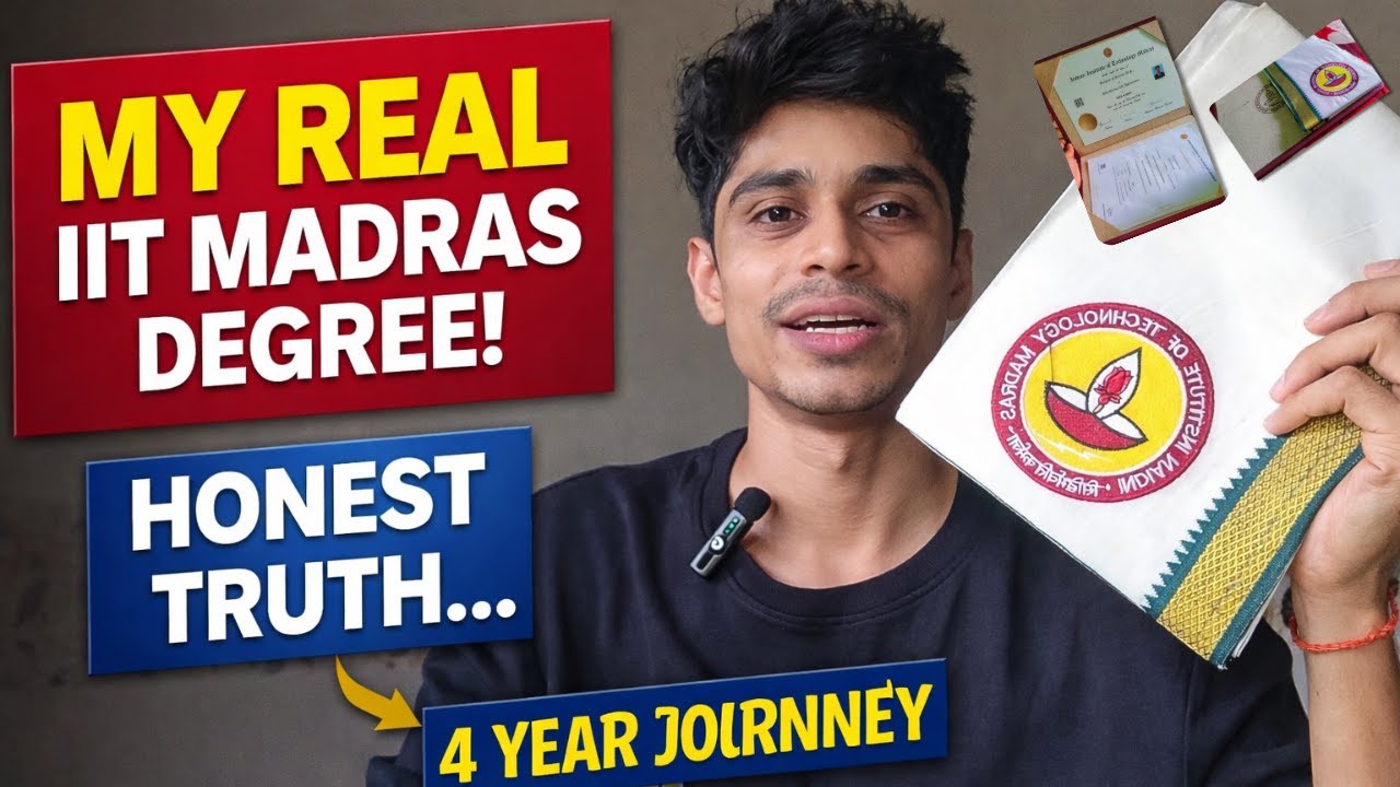 This Is My REAL IIT Madras BS Degree | 4-Year Journey, Reality & Future