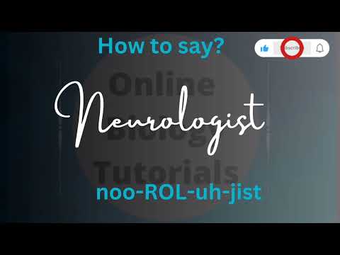 How to pronounce Neurologist | Neurologist | Learning Pronunciation| How to speak | Pronunciation