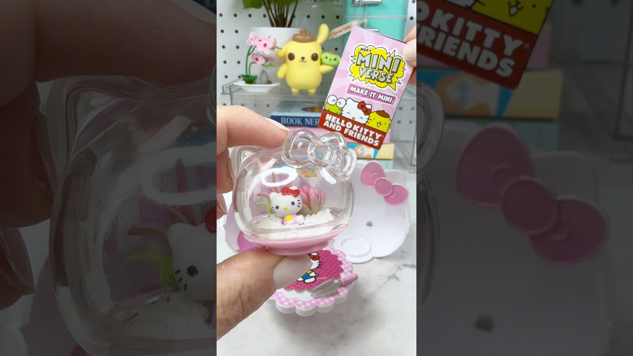 MINIVERSE HELLO KITTY TERRARIUM 🍎🎀#miniverse #miniversehellokitty #hellokitty #asmr #shorts