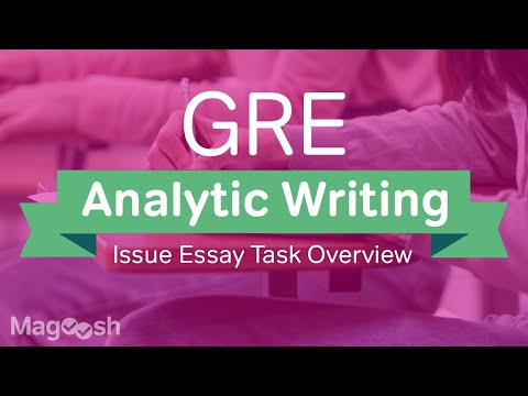 GRE AWA Issue Essay Task Overview