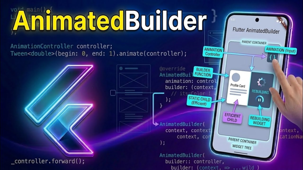 Flutter AnimatedBuilder Tutorial | Stop Wasting App Performance