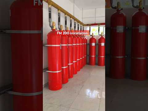 Fire suppression & Fire alarm WARK start #fire #firefighting #fm200 #viralvideo